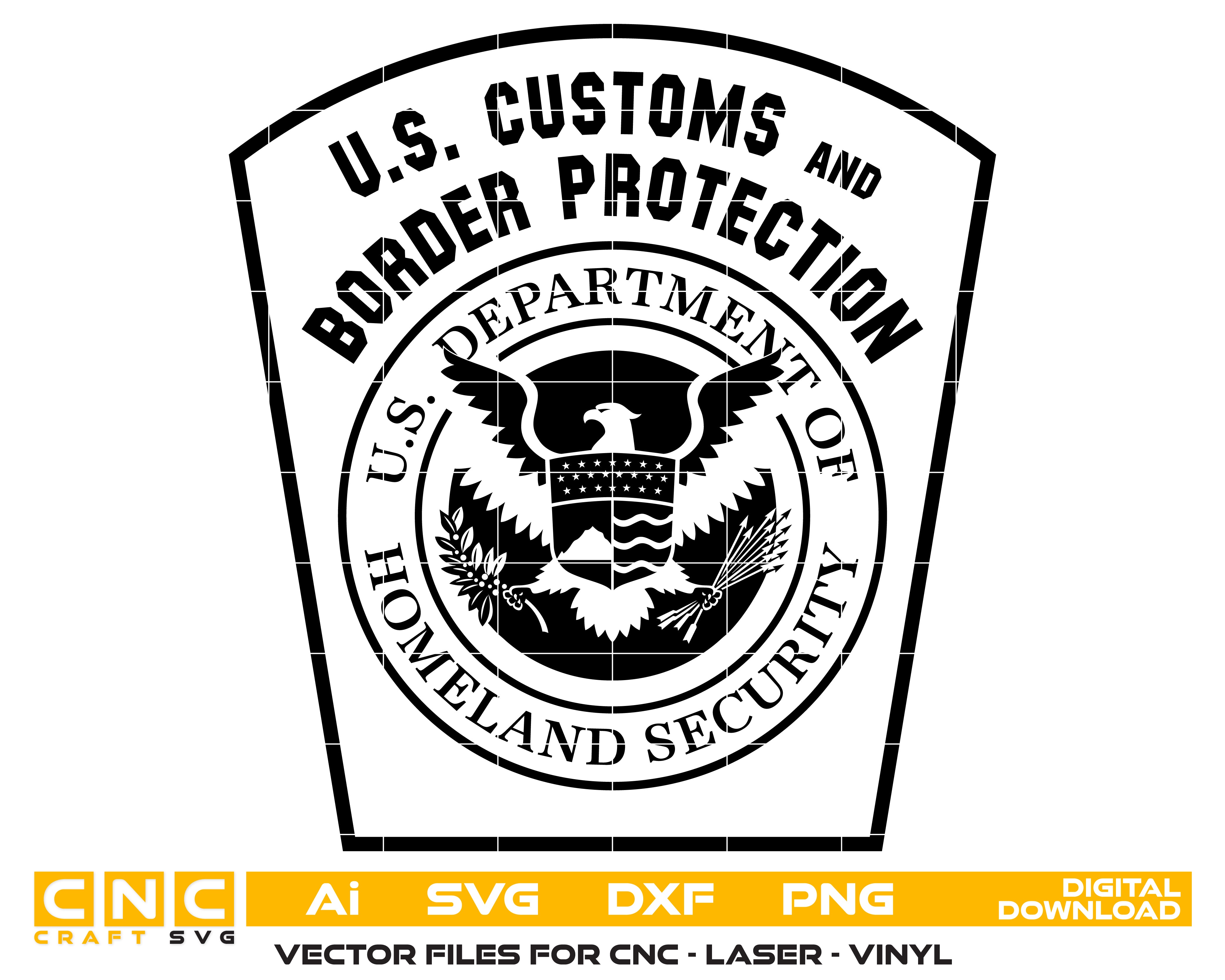 U.S. Customs & Border Protection Patch SVG – Law Enforcement Emblem