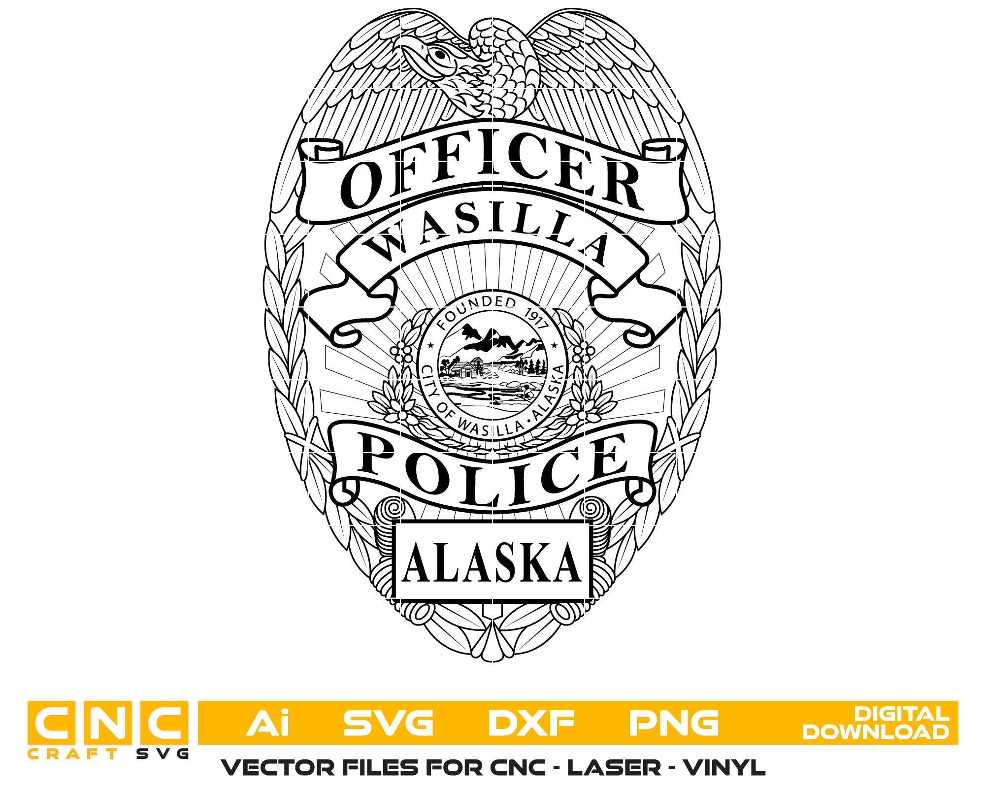 Wasilla Police Officer Badge