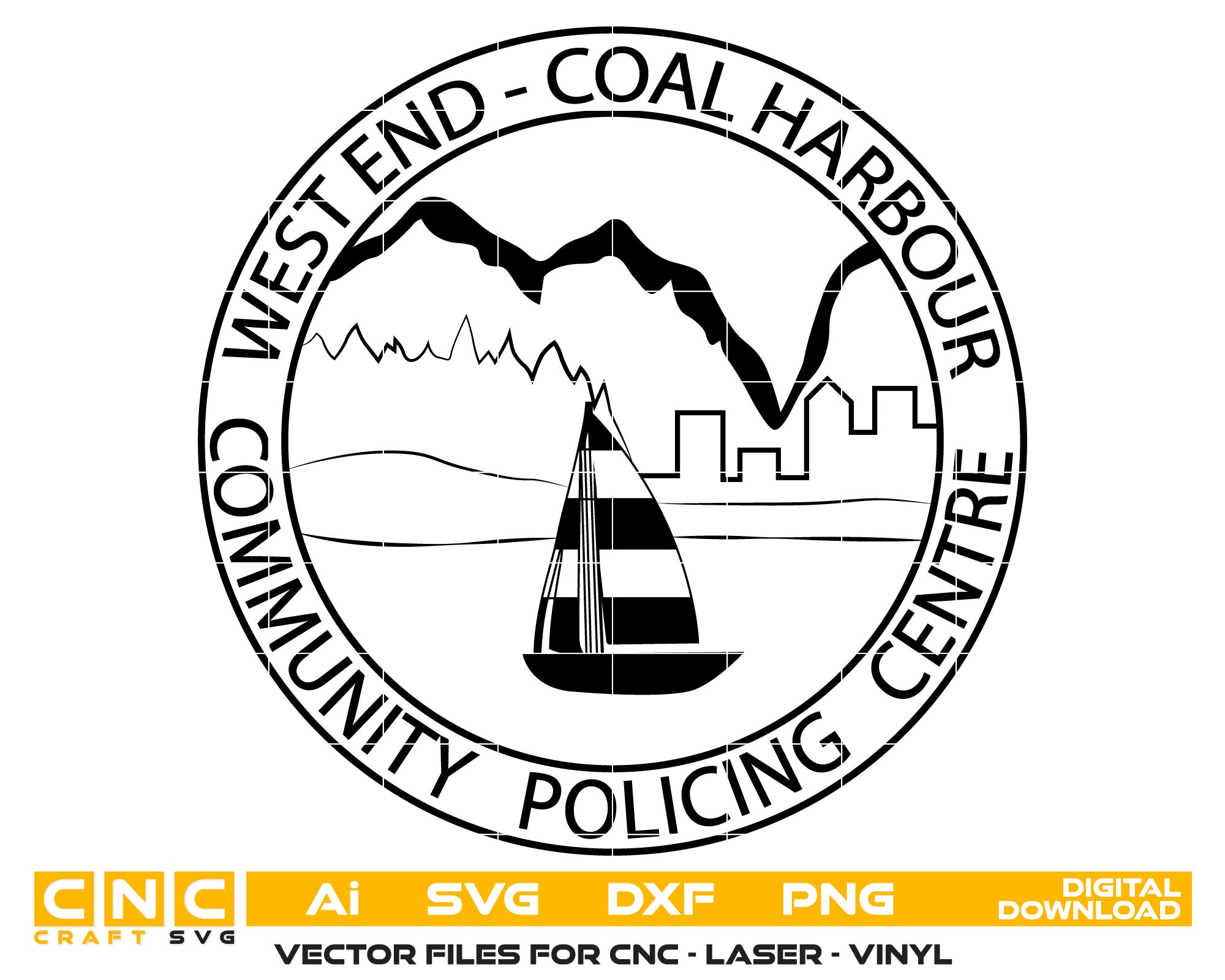 West End Coal Harbour Community Police Logo