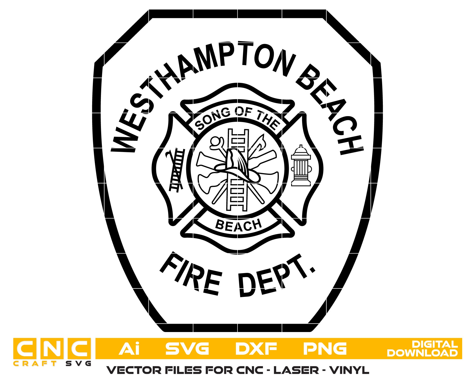 Westhampton Beach Volunteer Fire Department Badge