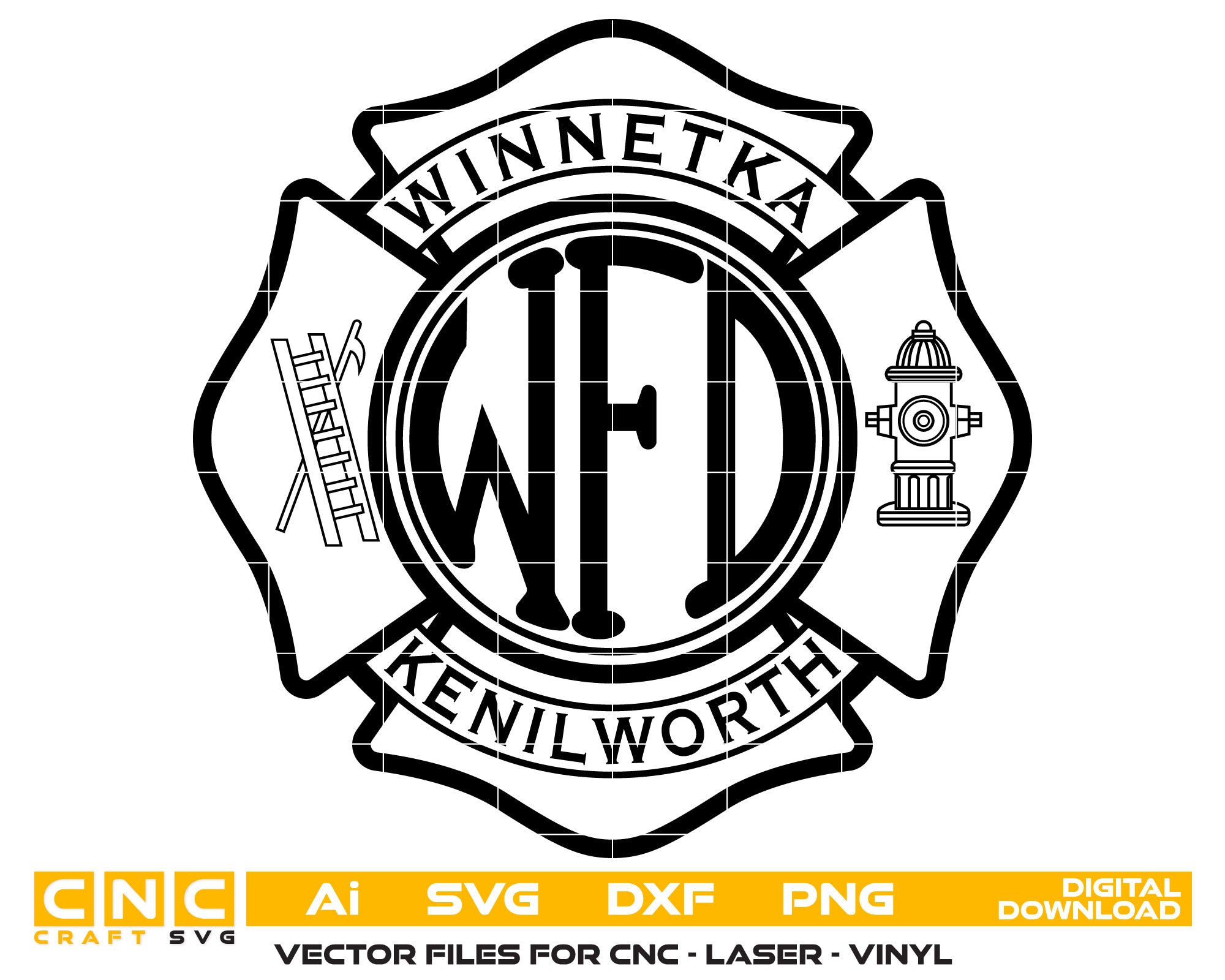 Winnetka Kenilworth Fire Department Badge