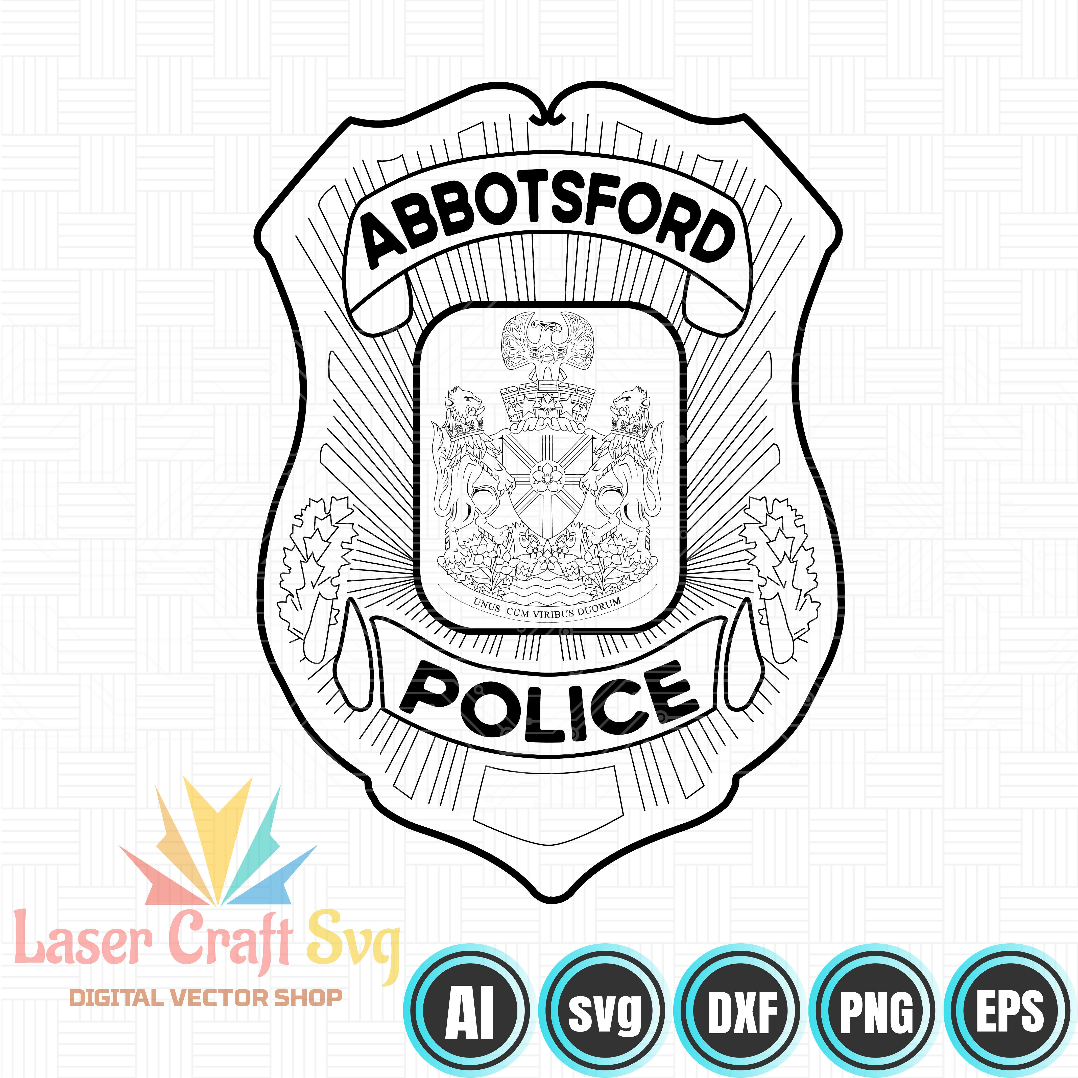 Printable Police Badge Pattern Police Embroidery Badge Machine