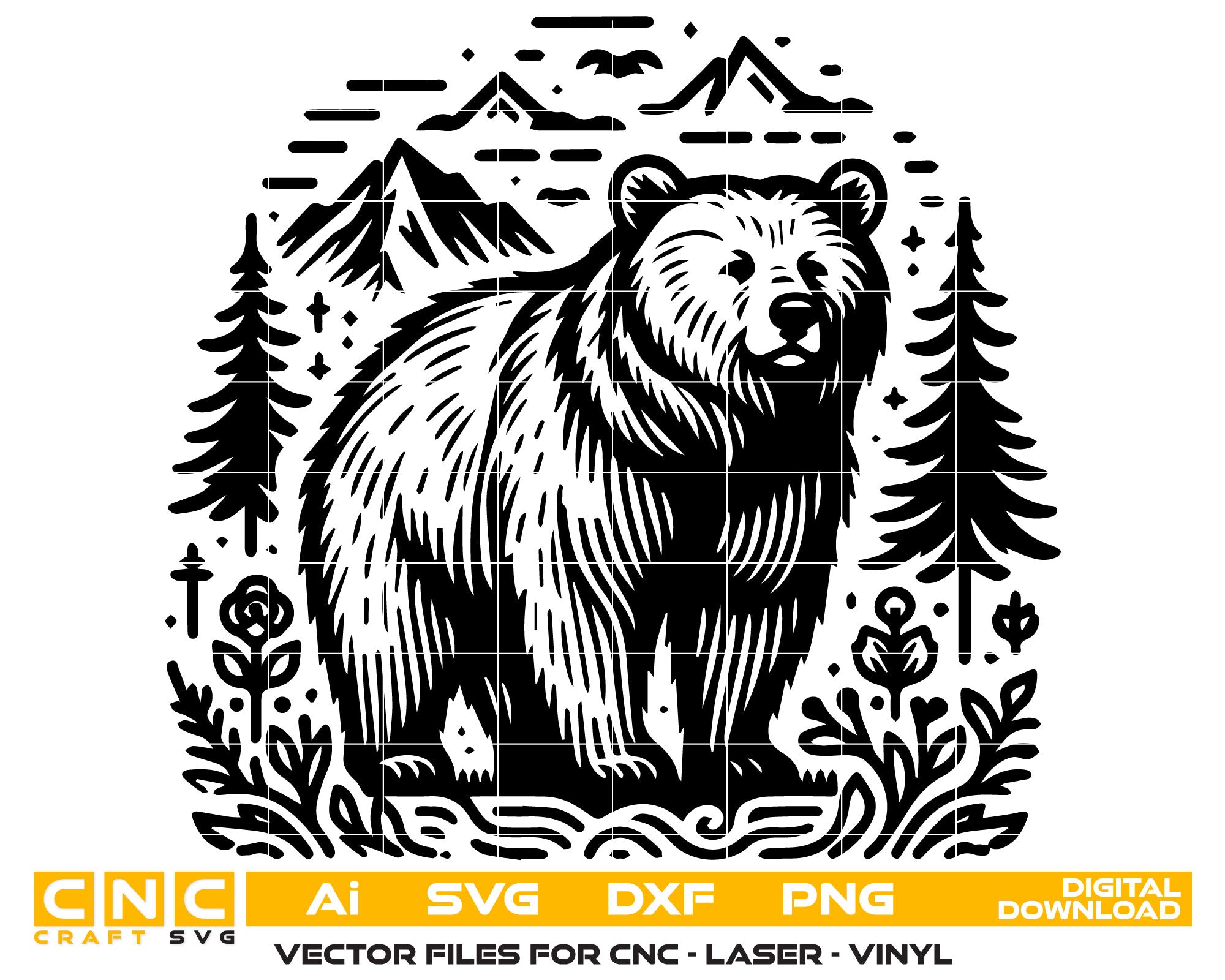 Bear vector SVG