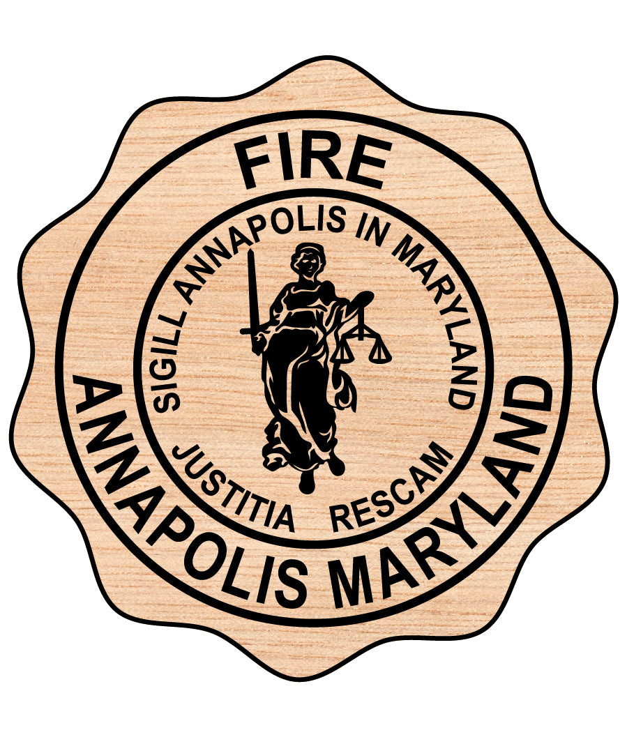 Annapolis Fire Department Patch SVG, Maryland Firefighter Vector