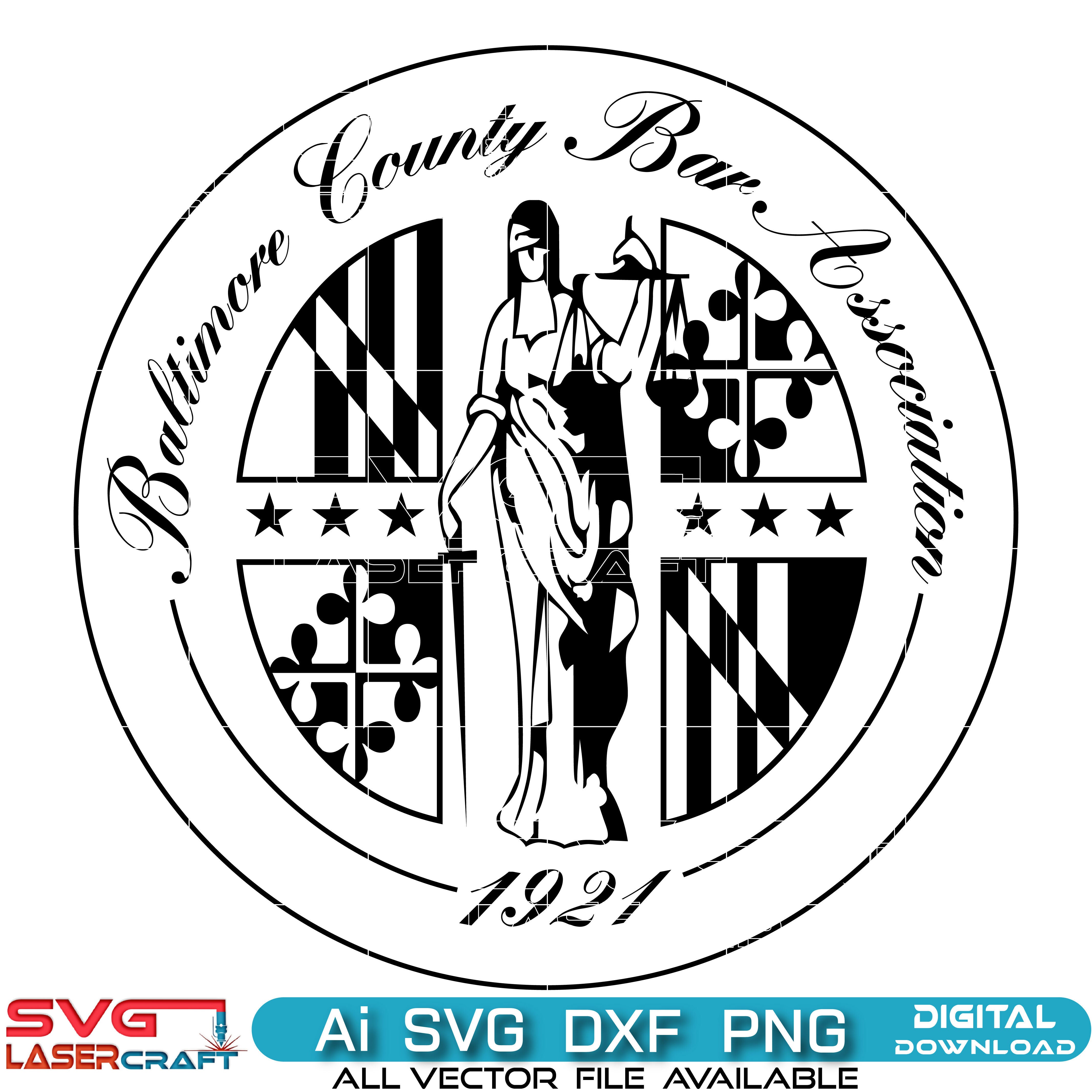 Baltimore County Bar Association Logo | SVG, AI, DXF, PNG Vector Art ...